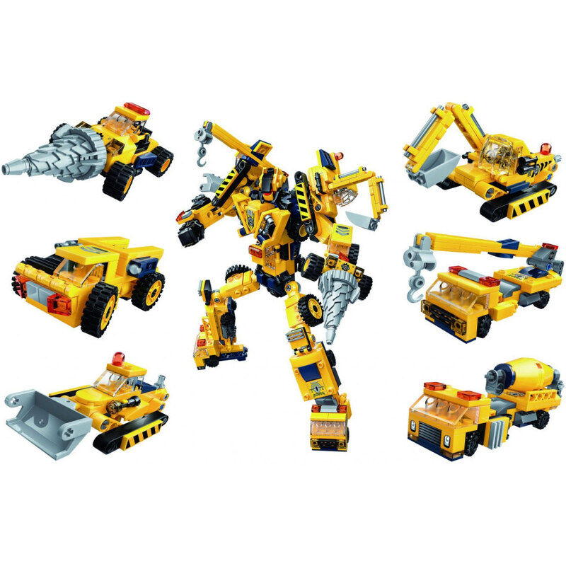 KORREKT WEB QMAN 1417 | legó-kompatibilis építőjáték | 479 db építőkocka | 6 az 1-ben Munkagép ...