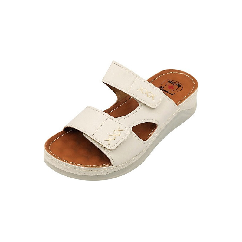 MASSAGE COMFORT masszírozós talpú dupla tépőzáras emelt sarkú női ...