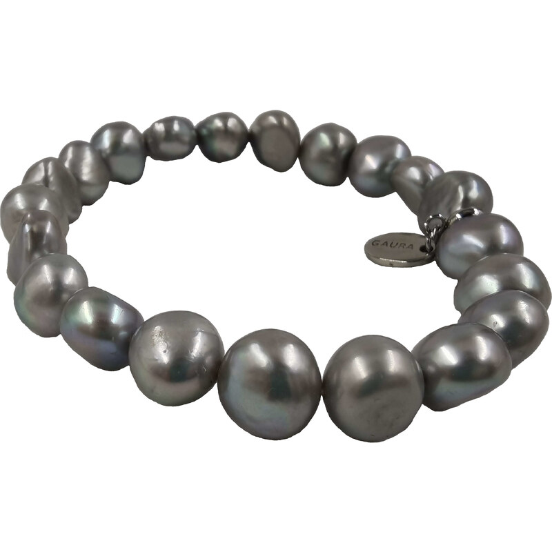 Gaura Pearls Édesvízi Barokk Gyöngy Karkötő - Szürke - GLAMI.hu