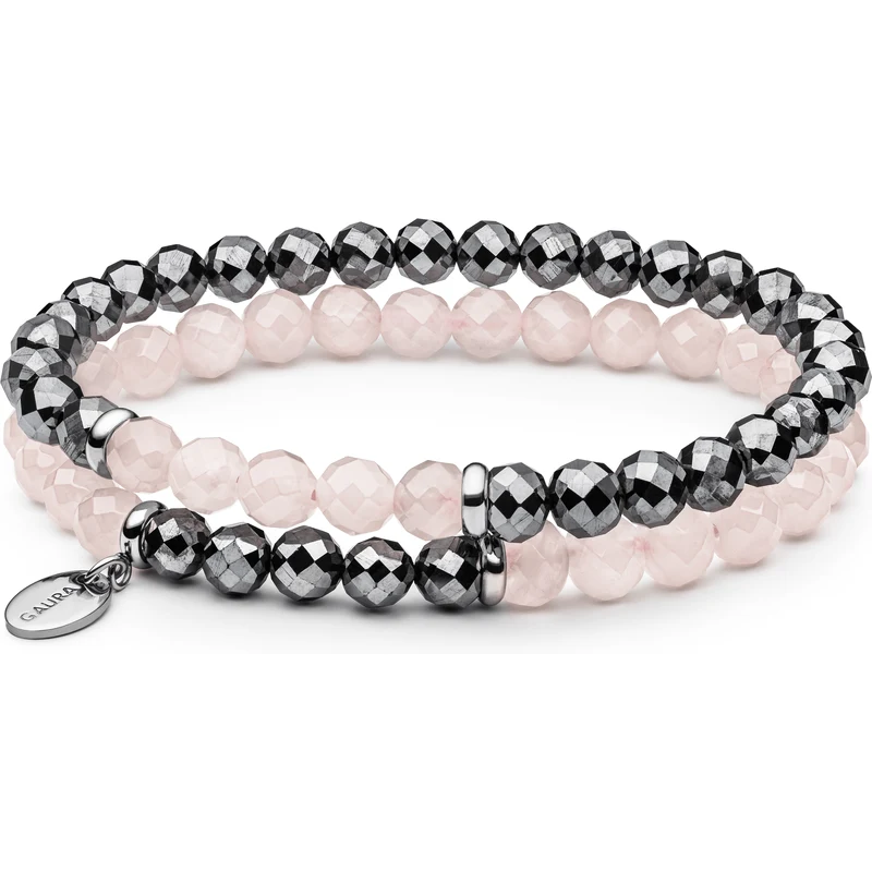 Gaura Pearls Rózsakvarc, Terahertz 2in1 Karkötő - GLAMI.hu