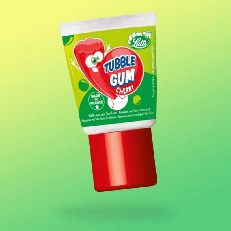Lutti Tubble Gum Cherry tubusos cseresznyés rágógumi 35g - GLAMI.hu