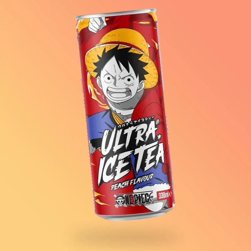 One Piece Ultra Ice Tea Peach flavour Luffy őszibarack ízben 330ml ...