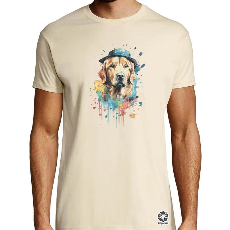 Magnolion Golden retriever v2 krém férfi póló - GLAMI.hu