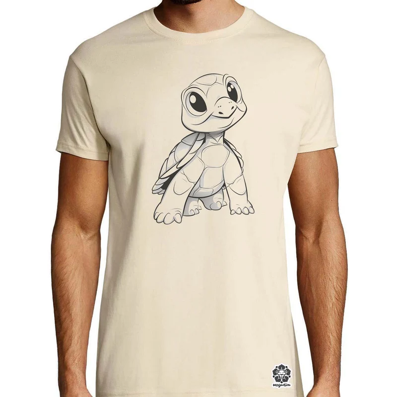 Magnolion Rajz teki krém férfi póló - GLAMI.hu