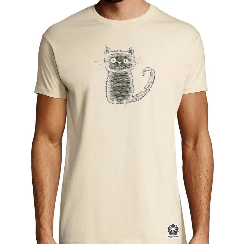 Magnolion Palatábla rajz cica v10 krém férfi póló - GLAMI.hu