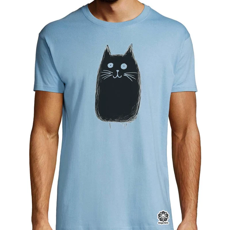Magnolion Palatábla rajz cica v5 égkék férfi póló - GLAMI.hu