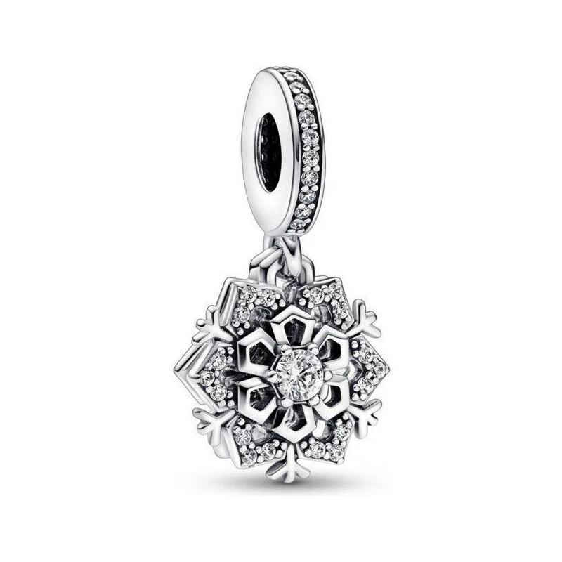 Pandora - Szikrázó hópehely dupla függő charm - 792355C01 - GLAMI.hu
