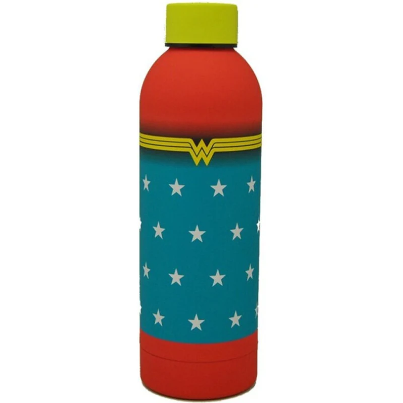 KORREKT WEB Wonder Woman Star puha tapintású műanyag kulacs csavaros ...