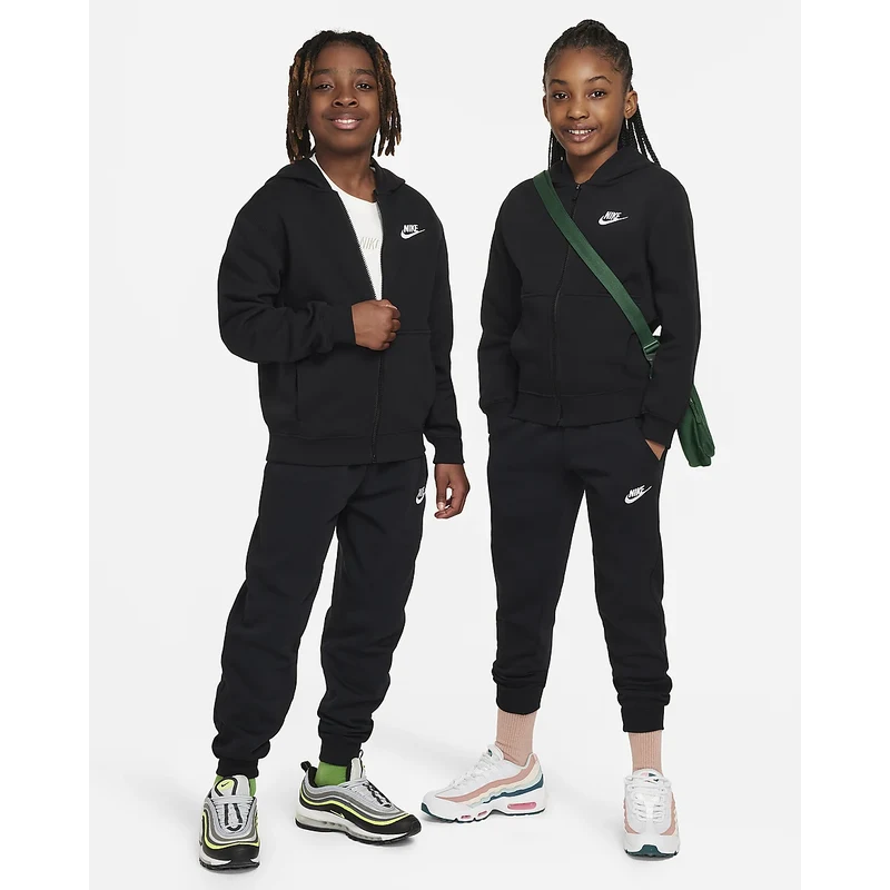Nike Sportswear Club Fleece Bi BLACK/WHITE - GLAMI.hu