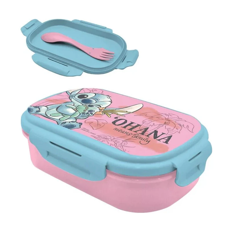 Disney Lilo és Stitch, A csillagkutya Cheeky szendvicsdoboz + evőeszköz ...