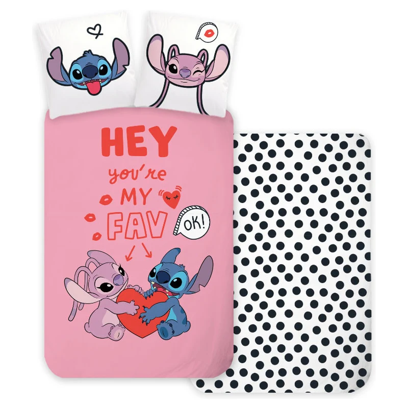 Disney Lilo és Stitch, A csillagkutya Hey gyerek, ovis ágyneműhuzat 100 ...