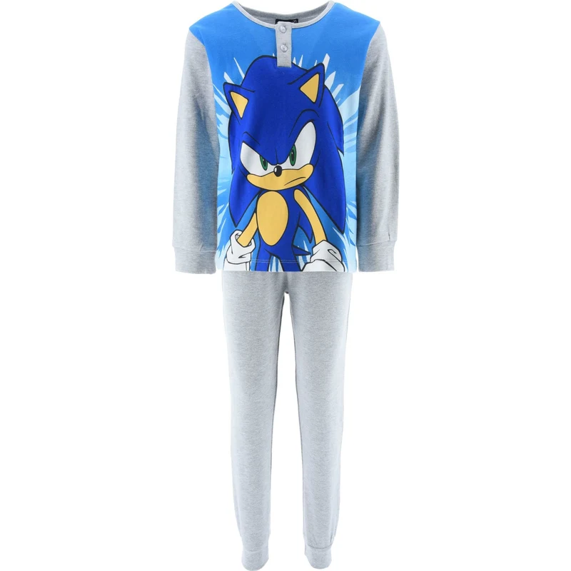 BASIC Sonic the Hedgehog világosszürke fiú pizsama - GLAMI.hu