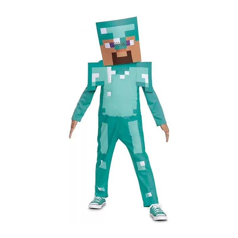 Minecraft jelmez Steve Diamond 7-8 év - GLAMI.hu
