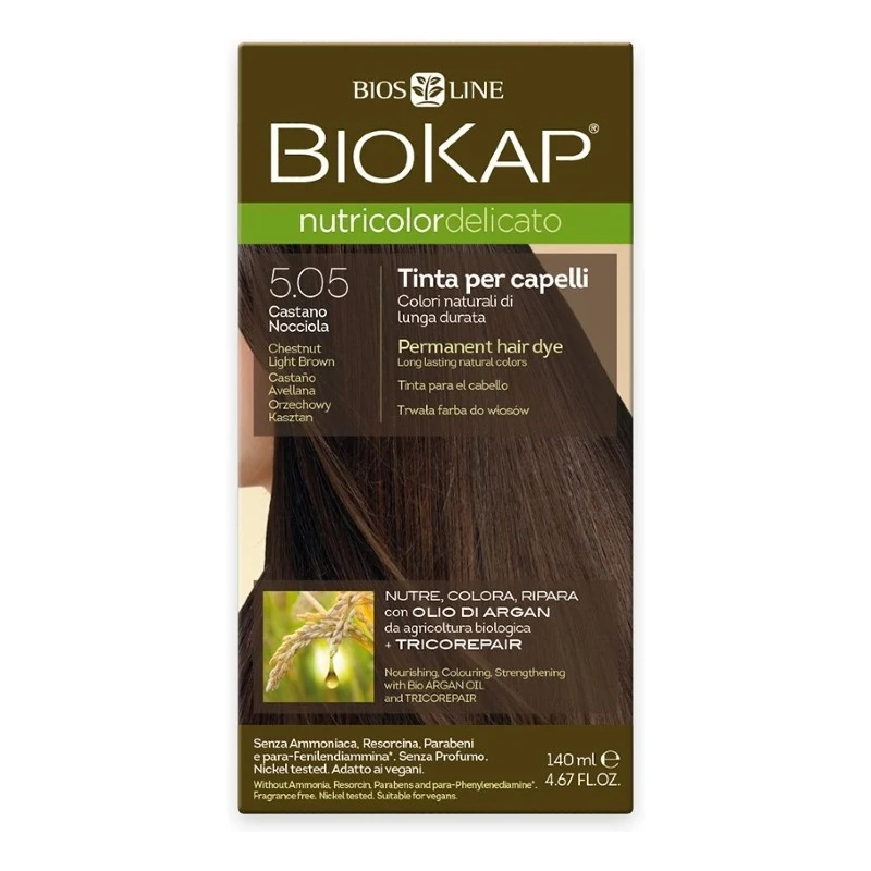 BioKap Nutricolor Delicato Permanent Hair Color 140 ml ammónia mentes ...
