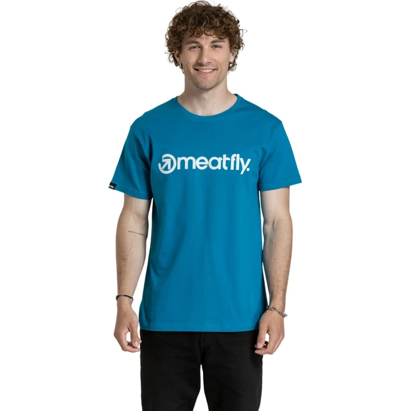 Férfi Meatfly MF logós póló kék színben - GLAMI.hu