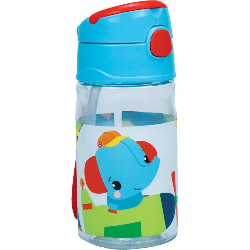 GIMSA Fisher-Price Animals Fly műanyag szívószálas kulacs akasztóval ...