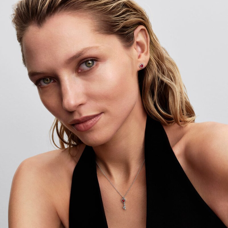 Pandora - Kiemelt szíves kulcs collier nyaklánc - GLAMI.hu