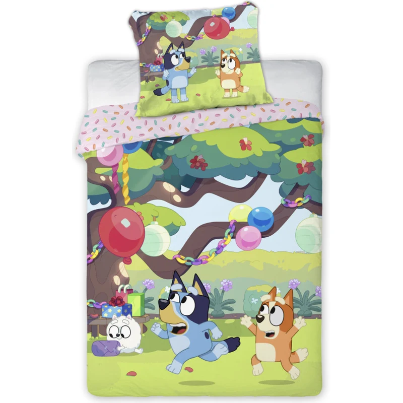 Bluey Garden Party gyerek, ovis ágyneműhuzat 100×135cm, 40×60 cm - GLAMI.hu