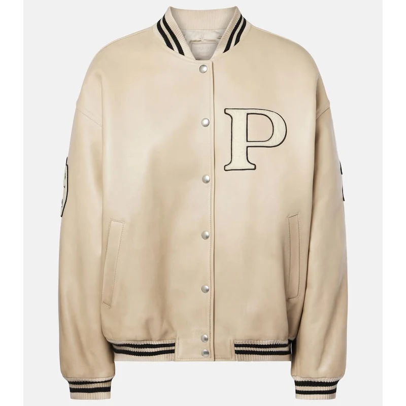 Prada Patch-appliquÃ padded leather varsity jacket - GLAMI.hu
